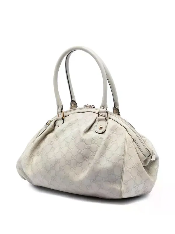 Gucci Ssima Sukey Satchel - White