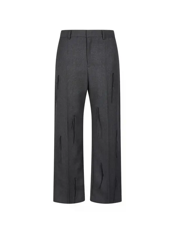 JNBY Fringe Straight-leg Trousers - Grey
