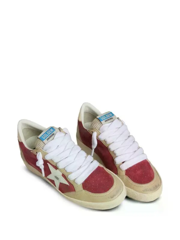 GOLDEN GOOSE Ball Star Suede Sneakers - Red