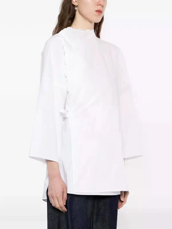 LESS Scalloped-edge Blouse