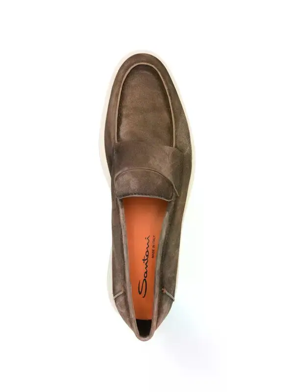 Santoni Suede Loafers
