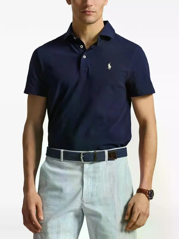 Rlx Ralph Lauren Logo-detail Polo Shirt - Blue