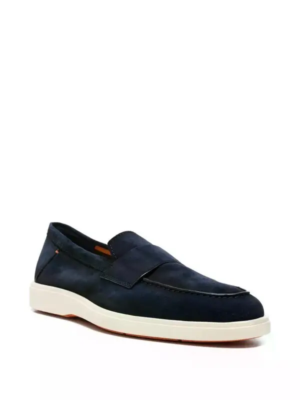 Santoni Suede Loafers