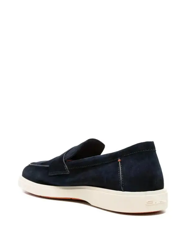 Santoni Suede Loafers
