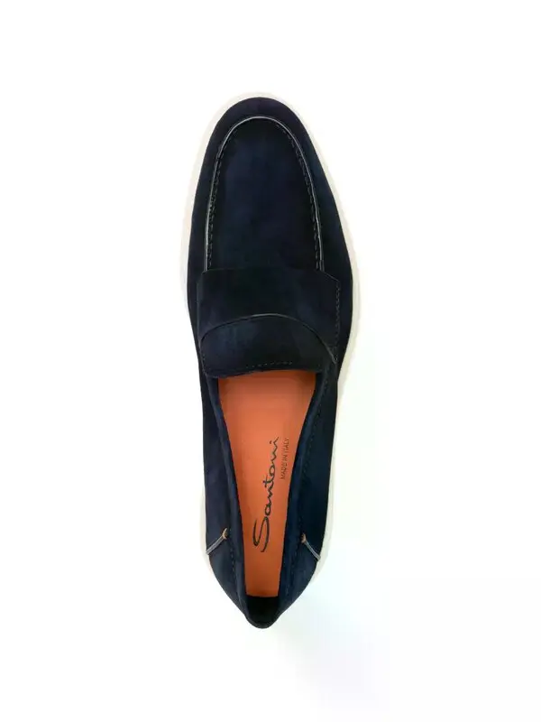 Santoni Suede Loafers