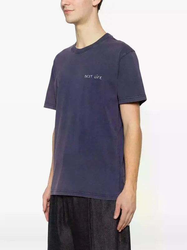 Maison Labiche Popincourt Embroidered T-shirt - Blue