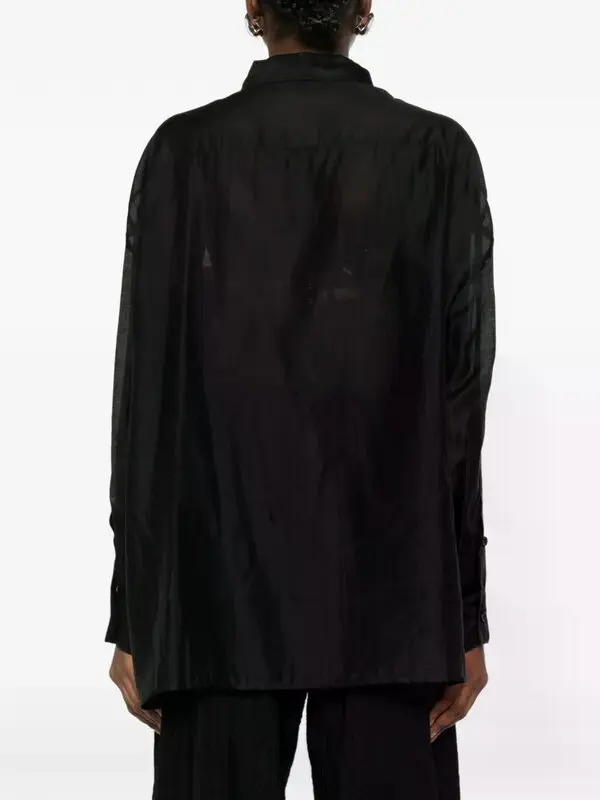 THELATEST Daria Chest-pocket Shirt - Black