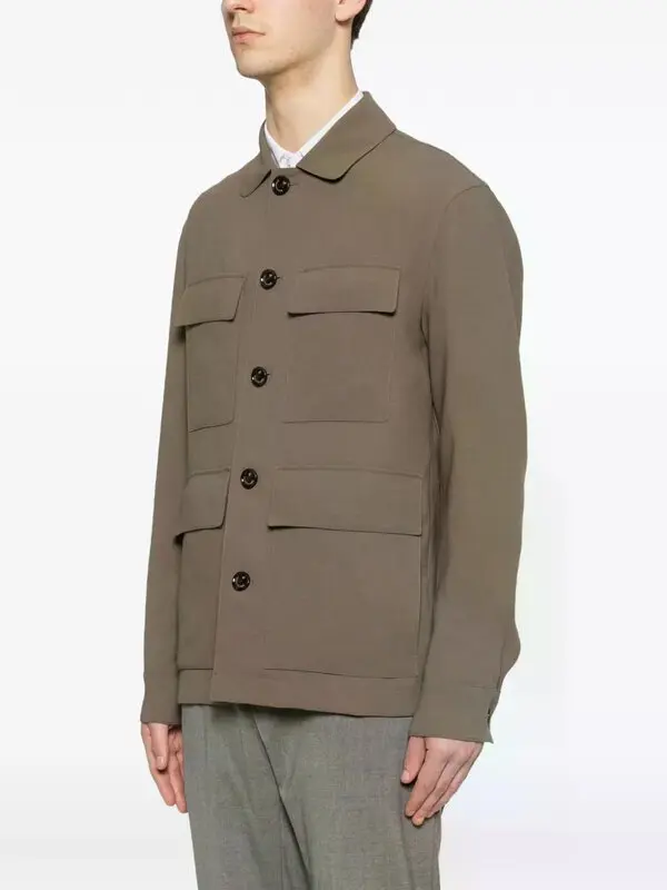 MONTECORE Button-fastening Flap-pockets Jacket