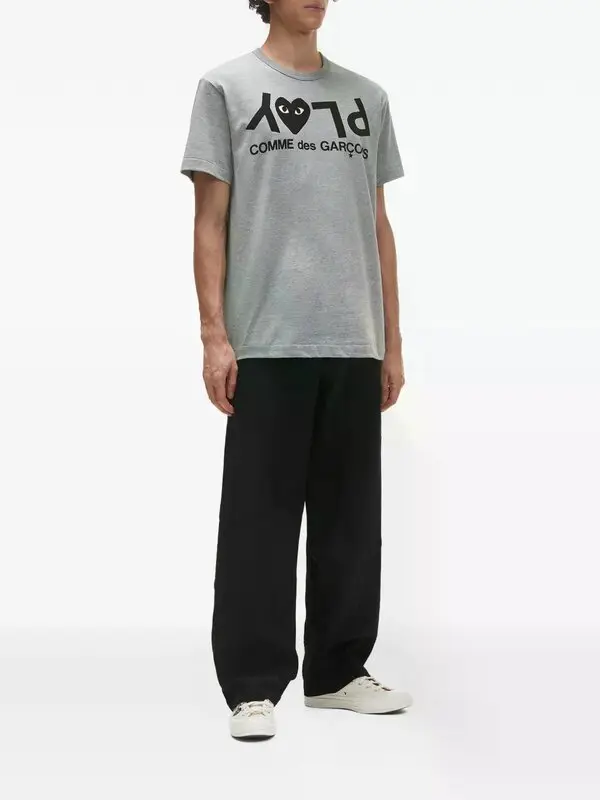 Play Comme Des Garcon Heart Cotton T-shirt