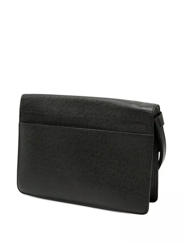 LOUIS VUITTON 2002 Taiga Selenga Clutch Bag - Black
