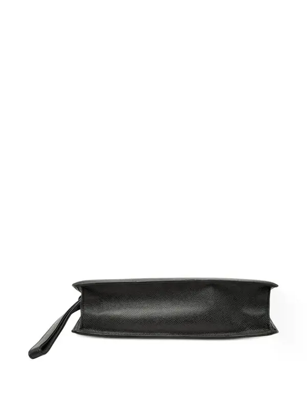 LOUIS VUITTON 2002 Taiga Selenga Clutch Bag - Black