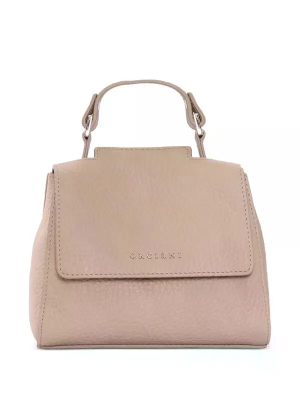 ORTIGNI Mini Sveva Soft Leather Tote Bag - Neutrals