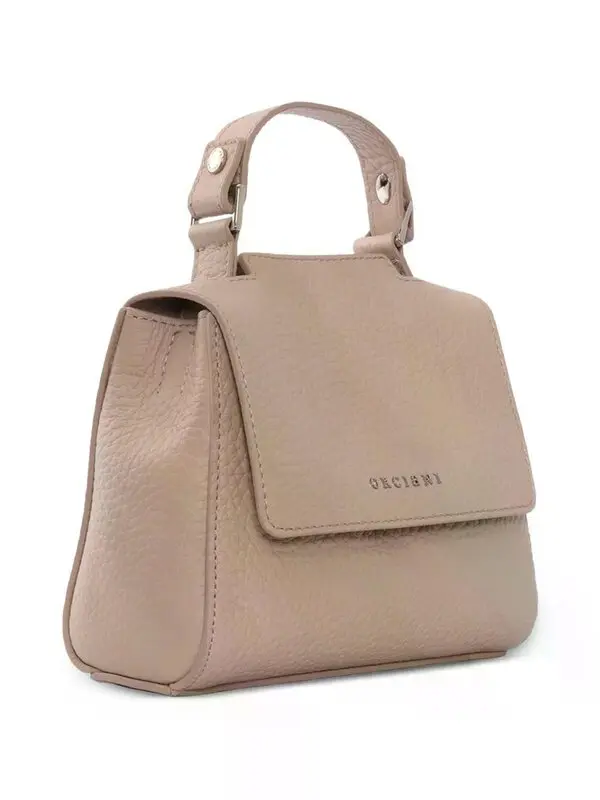ORTIGNI Mini Sveva Soft Leather Tote Bag - Neutrals