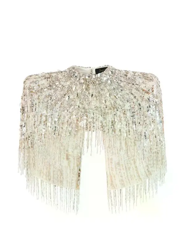 Jenny Packham Ellen Embellished Top - Neutrals