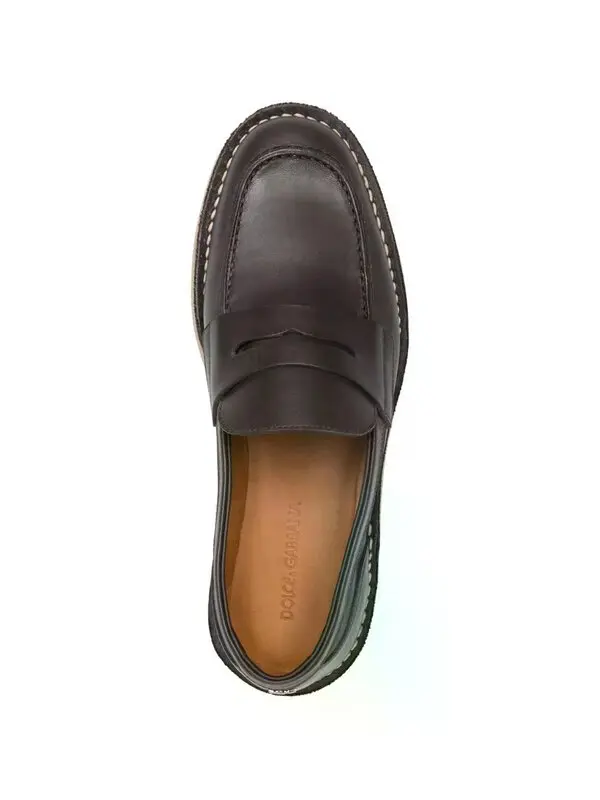 Dolce & Gabbana Penny Leather Loafers