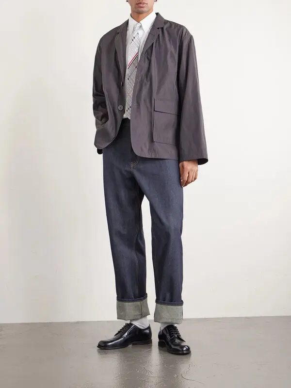 Thom Browne Packable Shell Jacket - Gray