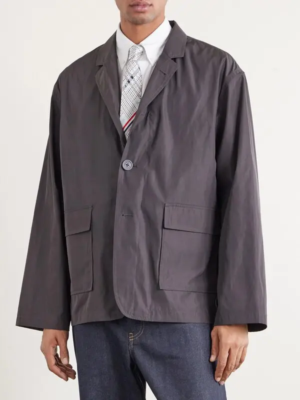 Thom Browne Packable Shell Jacket - Gray