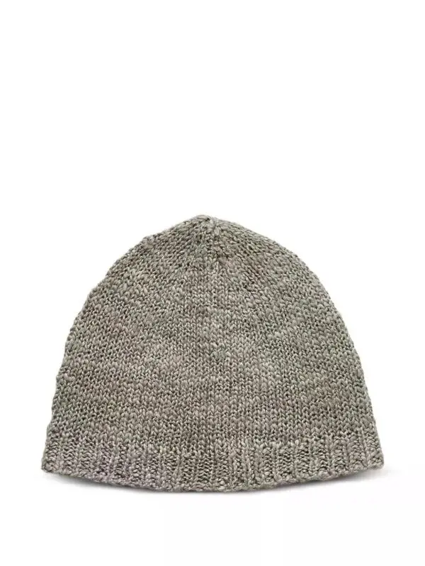 Our Legacy Ribbed-trim Beanie - Grey