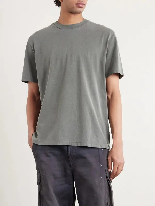 Our Legacy Box Cotton-jersey T-shirt - Green