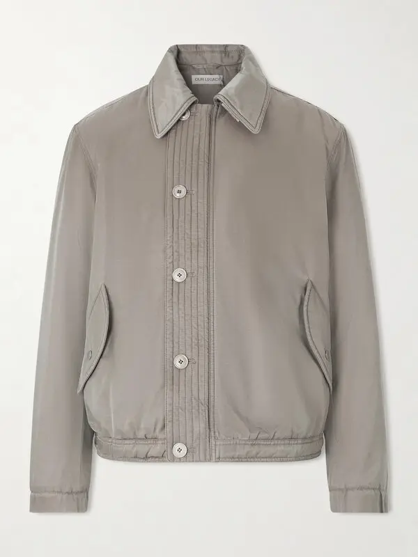 Our Legacy Auto Padded Cotton And Nylon-blend Jacket - Brown