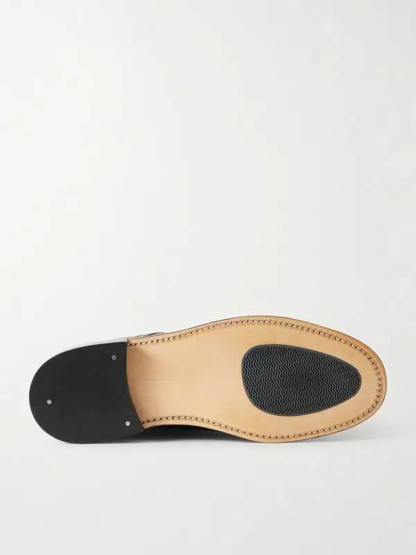 Our Legacy Patched Parade Leather Derby Shoes