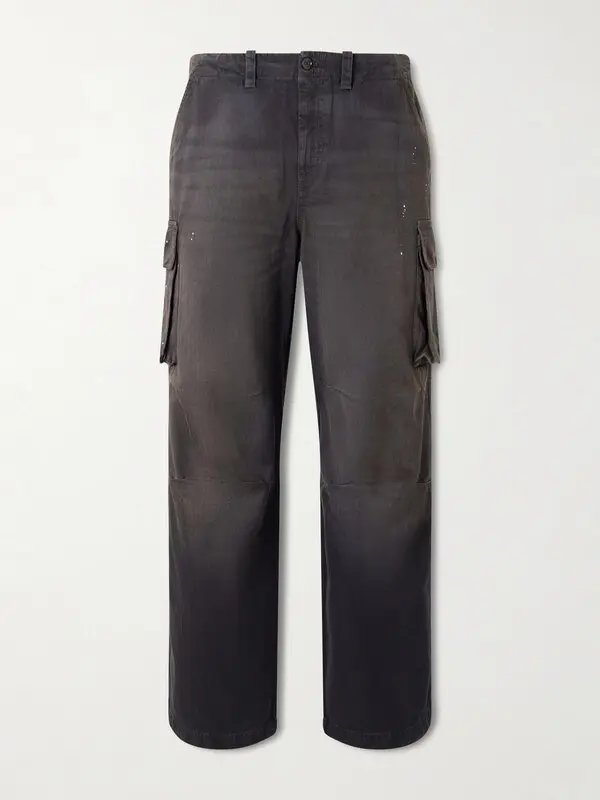 Our Legacy Mount Straight-leg Cargo Trousers - Black