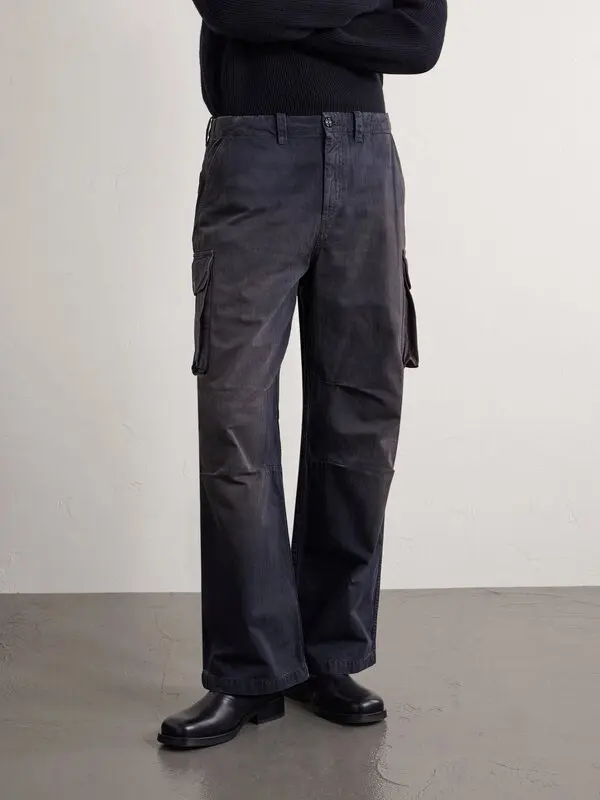 Our Legacy Mount Straight-leg Cargo Trousers - Black