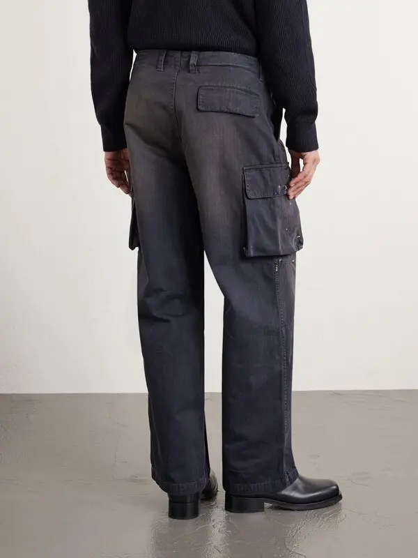 Our Legacy Mount Straight-leg Cargo Trousers - Black