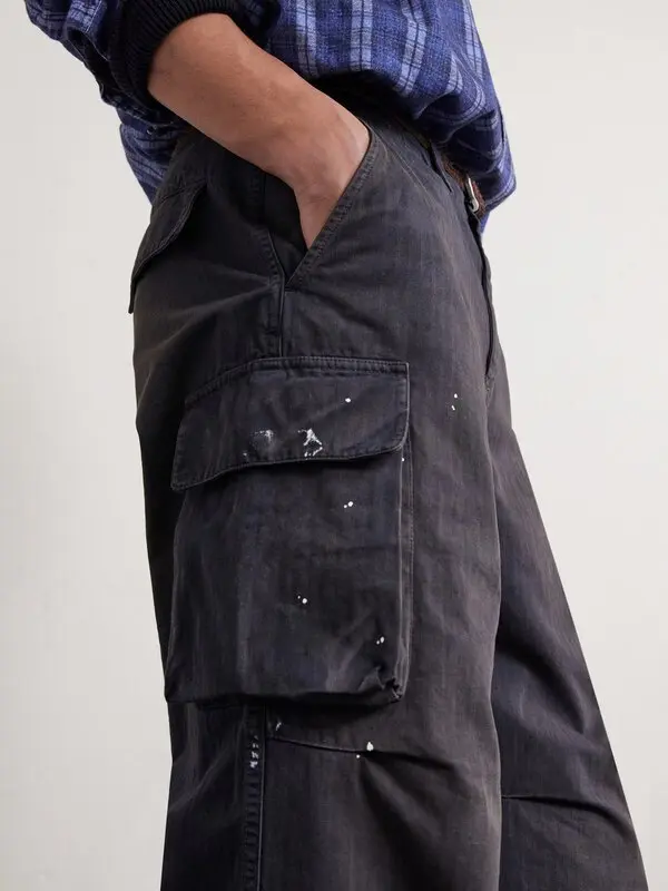 Our Legacy Mount Straight-leg Cargo Trousers - Black