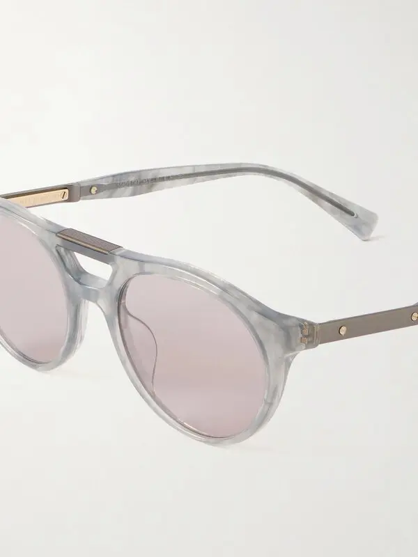 Brunello Cucinelli Round-frame Sunglasses - Blue