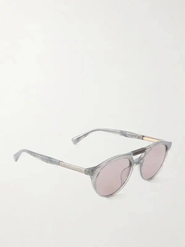 Brunello Cucinelli Round-frame Sunglasses - Blue