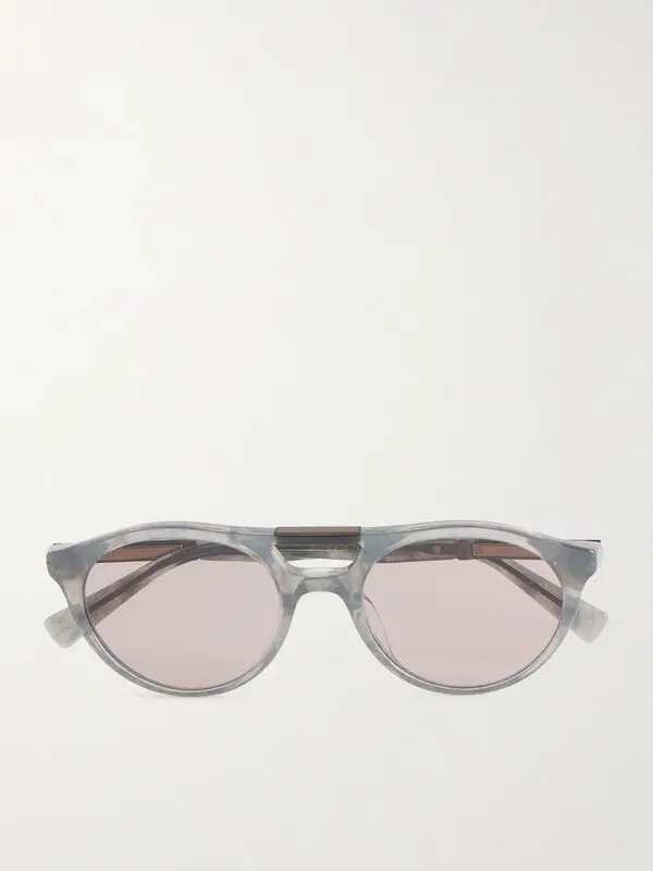 Brunello Cucinelli Round-frame Sunglasses - Blue