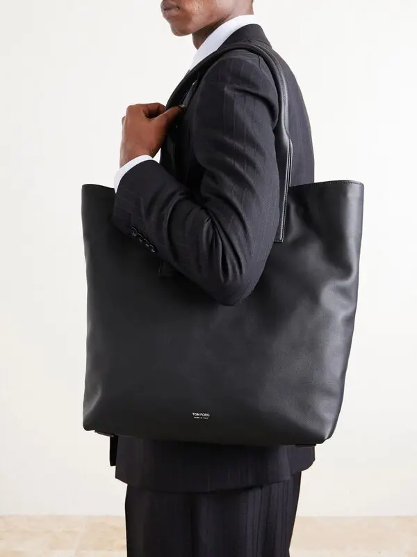 TOM FORD North-south Leather Tote Bag