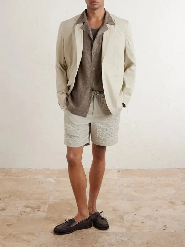 Orlebar Brown Alex Straight-leg Drawstring Shorts - Neutrals