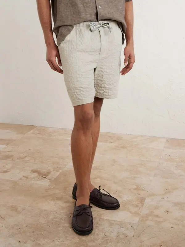 Orlebar Brown Alex Straight-leg Drawstring Shorts - Neutrals