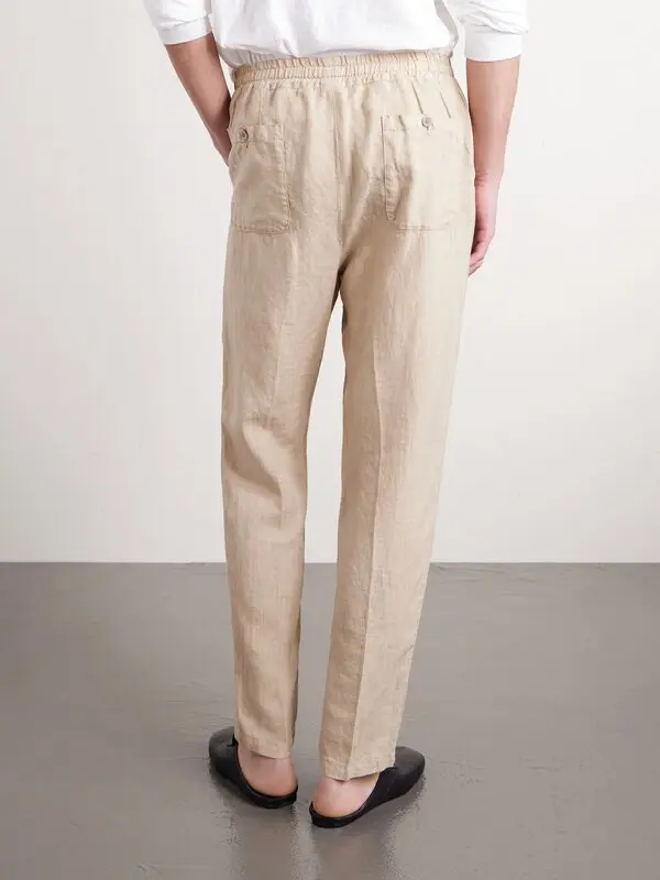 Altea Mattia Straight-leg Linen Trousers