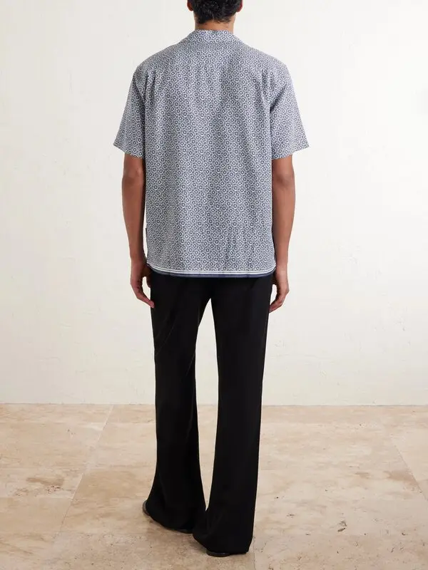 Orlebar Brown Maitan Camp-collar Printed Lyocell Shirt