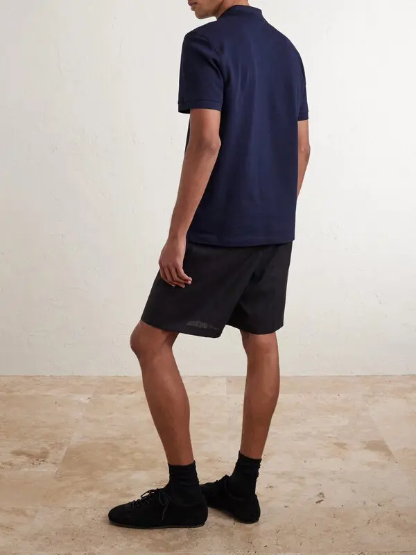 Orlebar Brown Alex Straight-leg Linen Shorts - Black