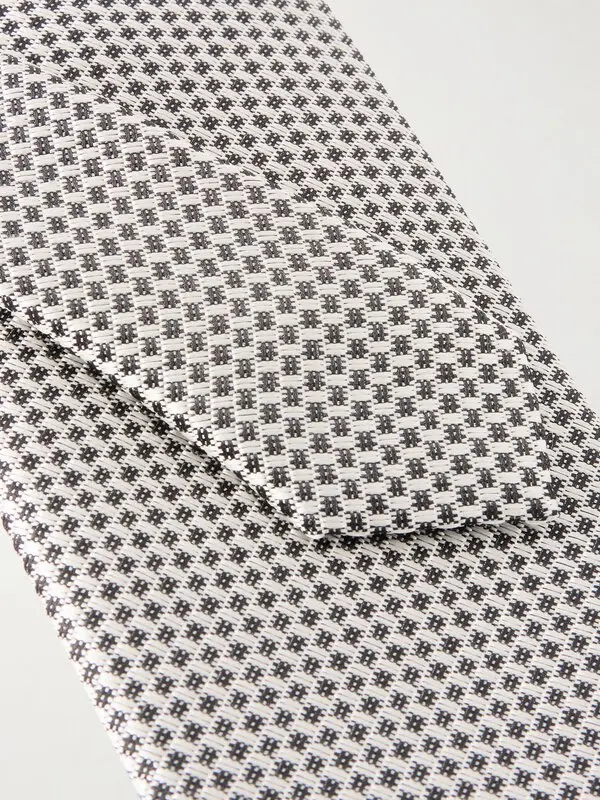 TOM FORD 8cm Silk-jacquard Neck Tie - White