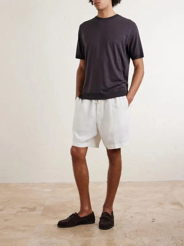 Altea Cecil Lyocell And Cotton-blend Jersey T-shirt - Brown