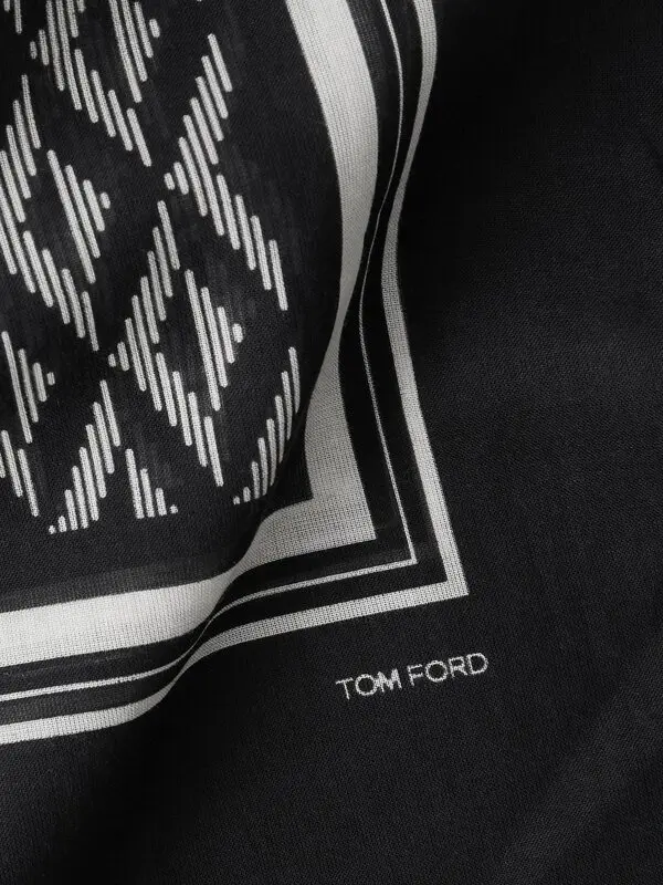 TOM FORD Printed Cotton Scarf