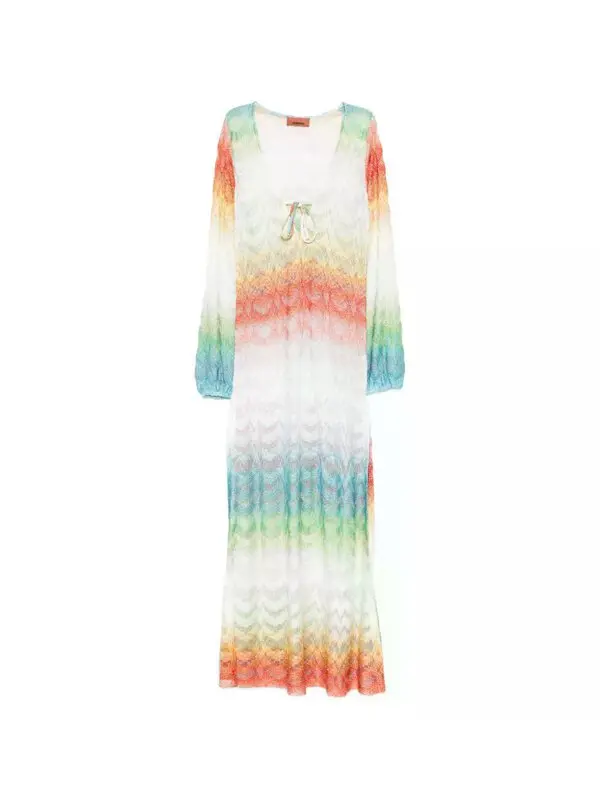 Missoni Tie-detail Beach Cover-up - White