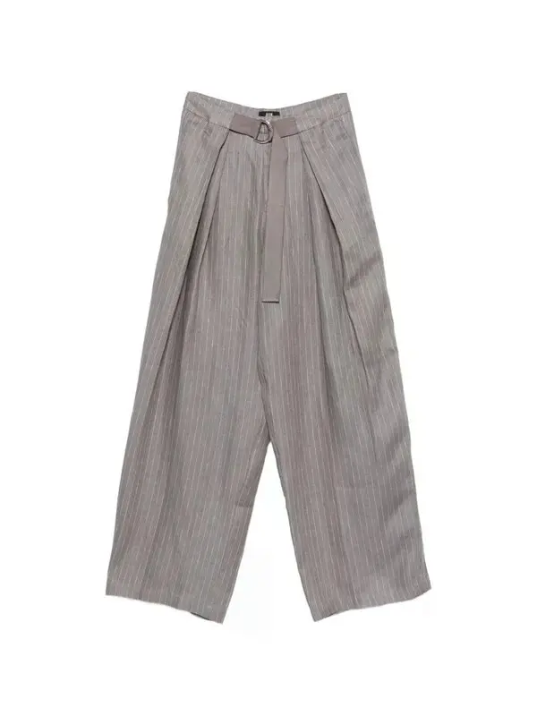 ELEH Pinstripe Wide Leg Trousers