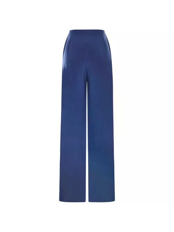 Max Mara Pleated Wide-leg Trousers - Blue