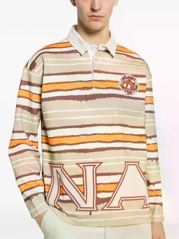 NAPAPIJRI Striped Logo Polo Shirt