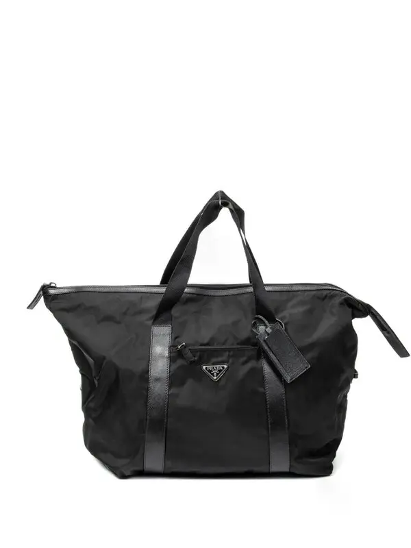 Prada Weekender Zip Tote Bag
