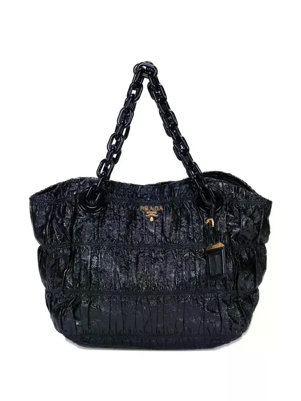 Prada Gaufre Chain Handle Tote Bag