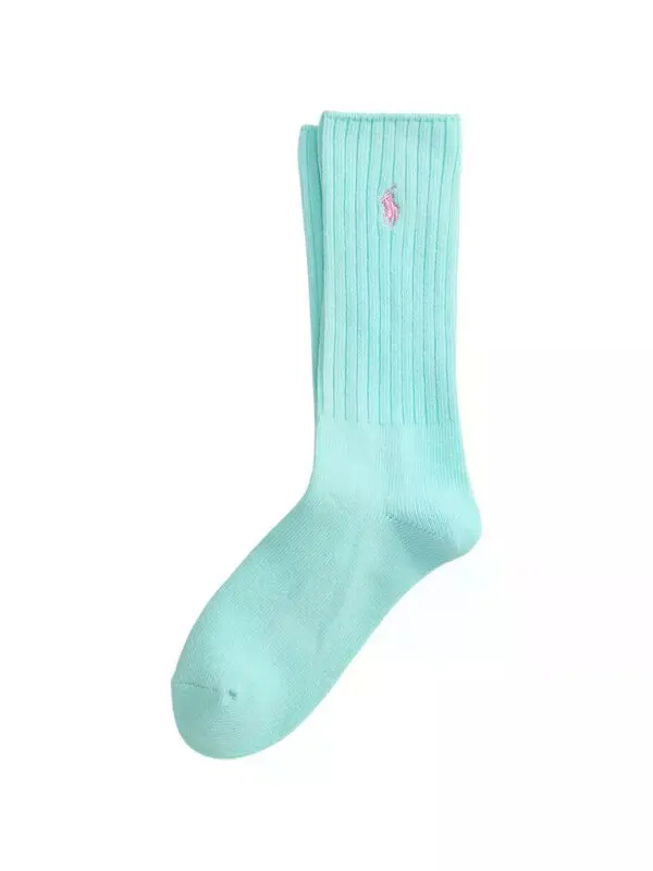 Polo Ralph Lauren Ribbed Crew Socks - Blue