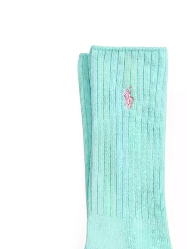 Polo Ralph Lauren Ribbed Crew Socks - Blue