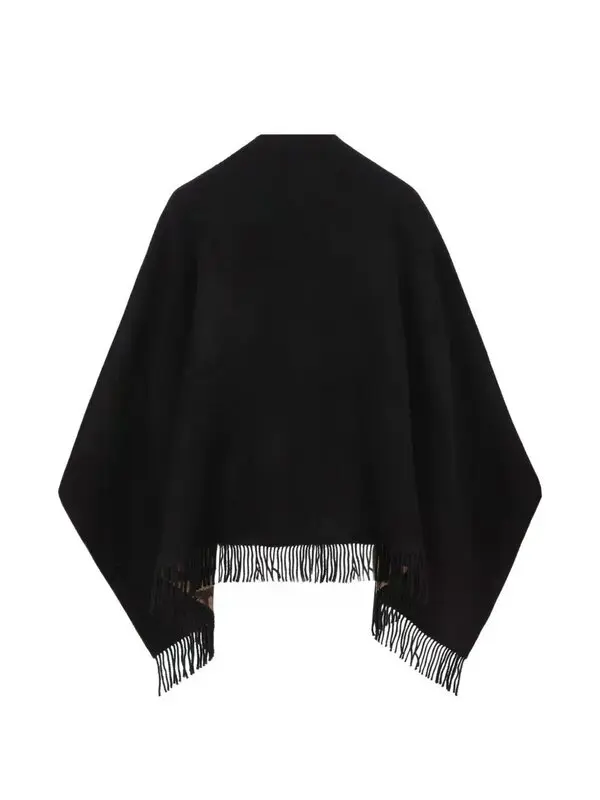 Fendi Fringed Ff-logo Poncho